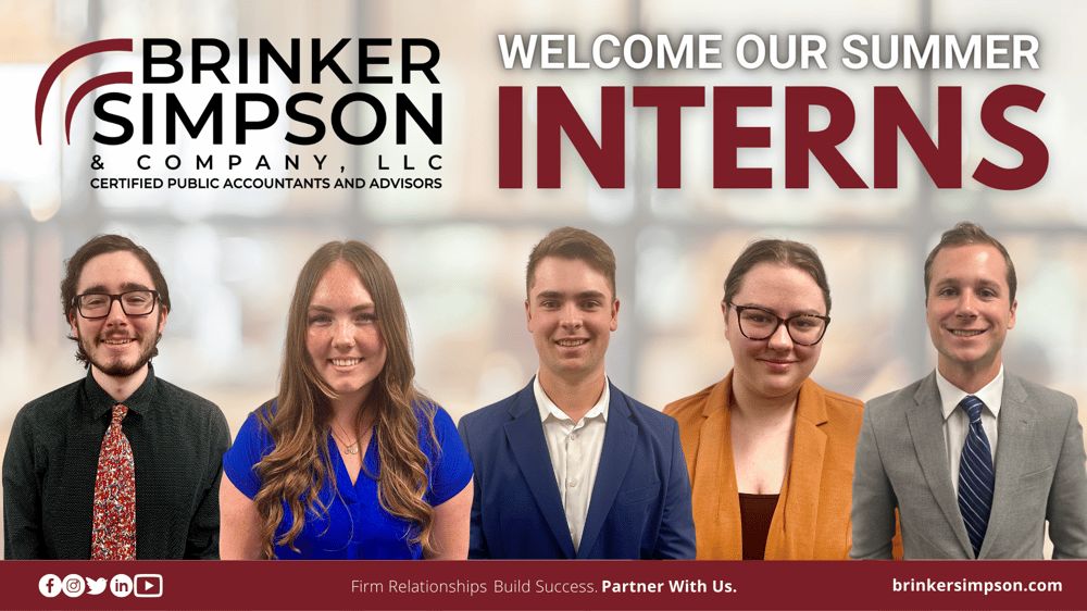 The Future of Accounting: Meet Brinker Simpson's Five Summer Interns