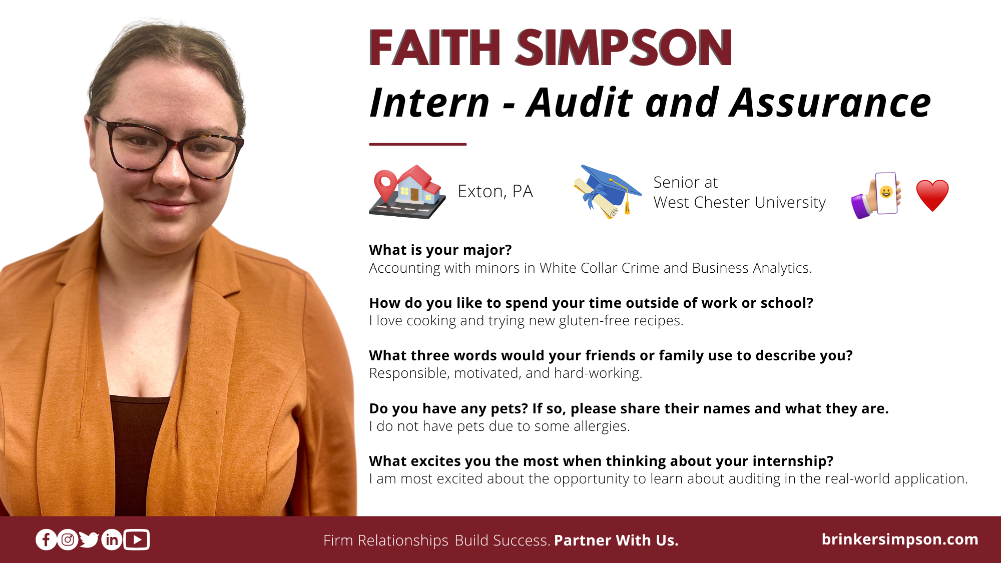 The Future of Accounting: Meet Brinker Simpson's Five Summer Interns