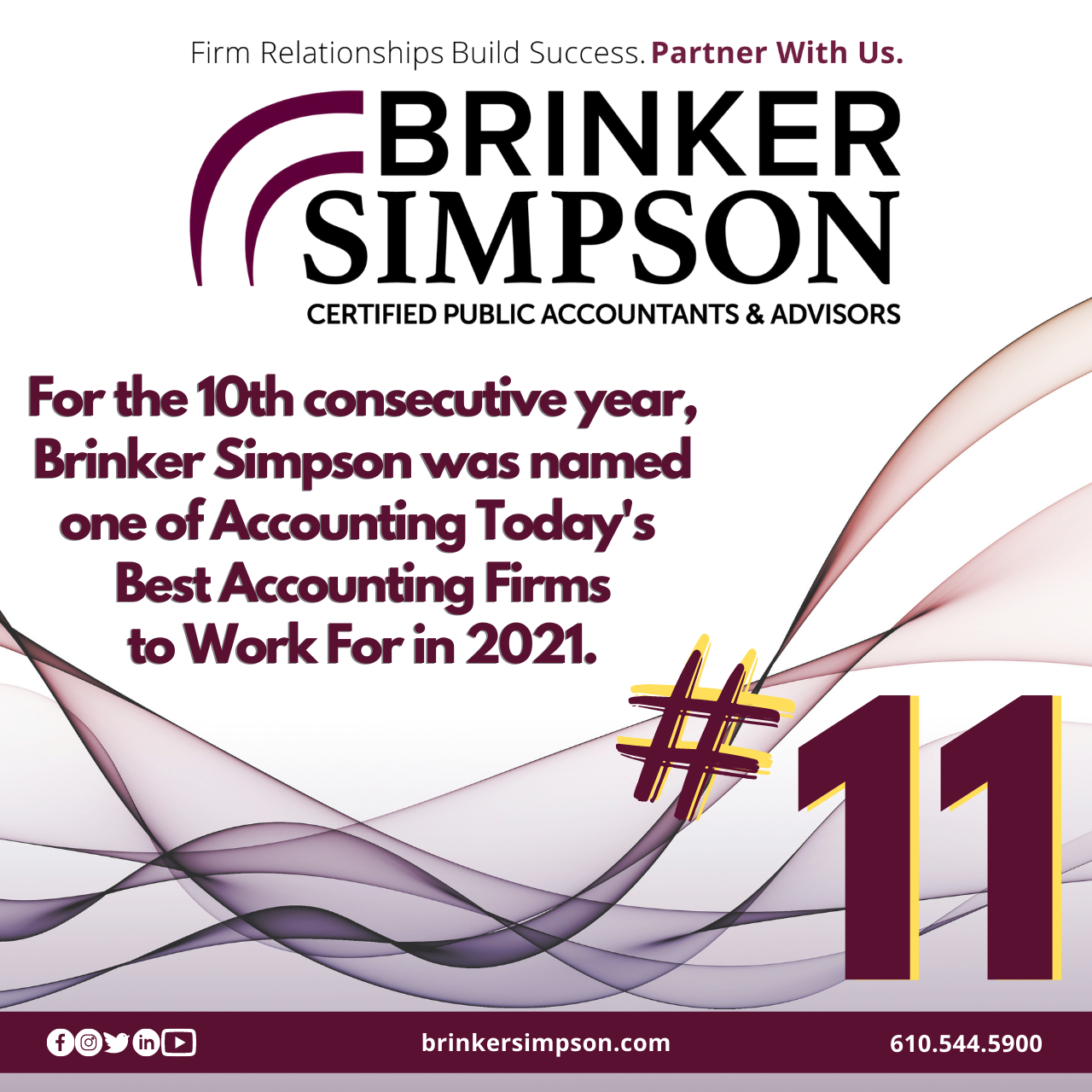 Brinker Simpson Named a '21 Best Firm to Work For by Accounting Today