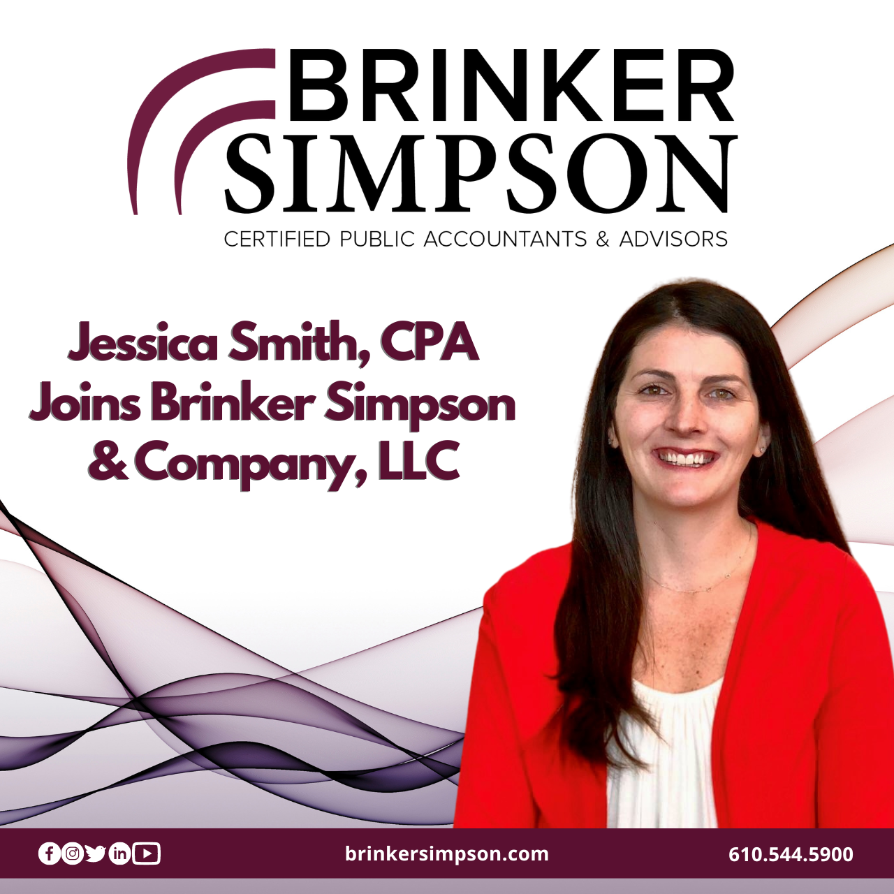 Jessica Smith, CPA, Joins Brinker Simpson & Company, LLC