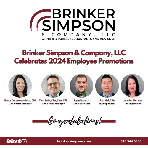 Brinker Simpson & Company, LLC Celebrates 2024 Employee Promotions
